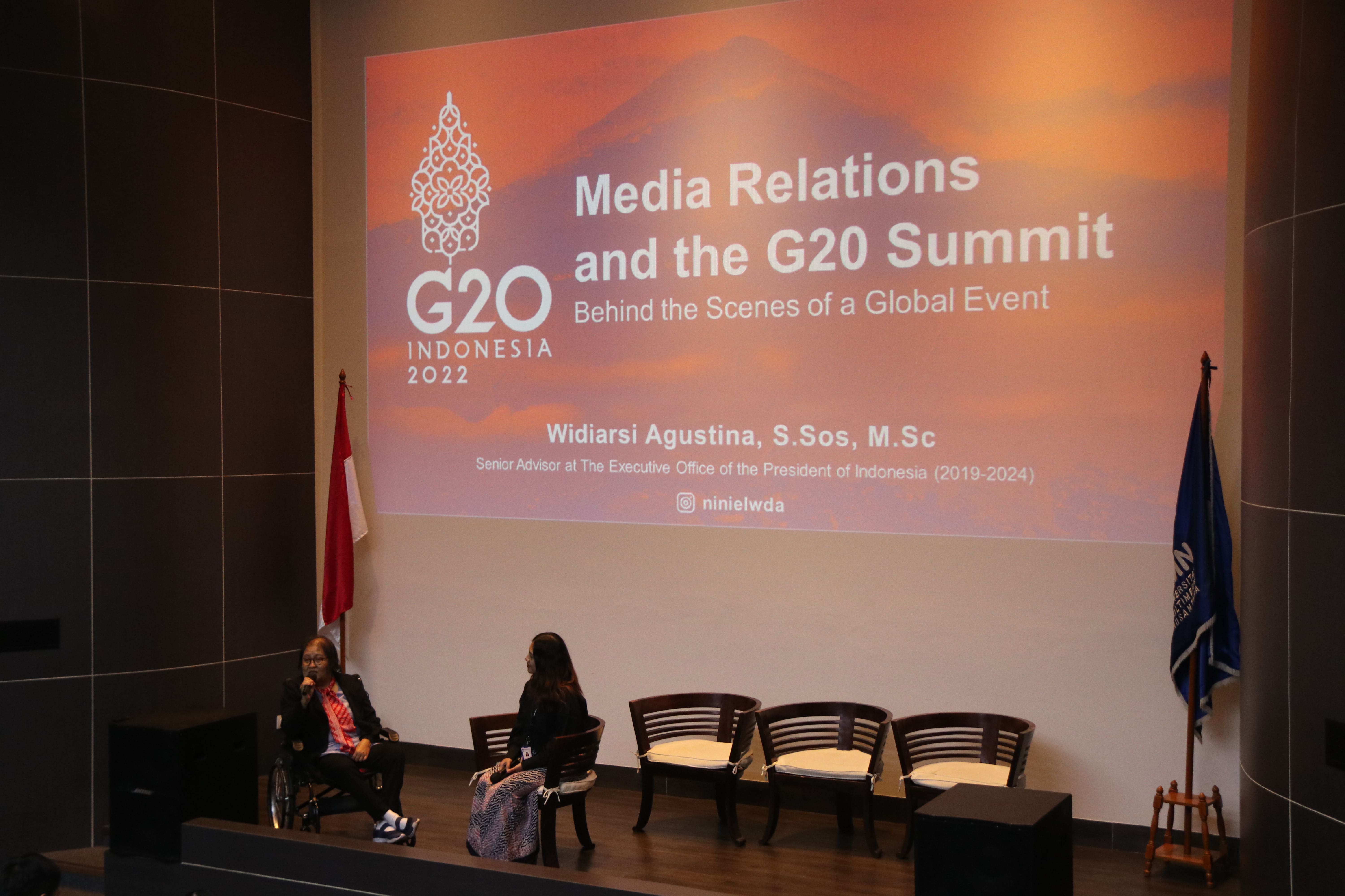 [Kuliah Tamu] Media Relations and The G20 Summit - Widiarsi Agustina